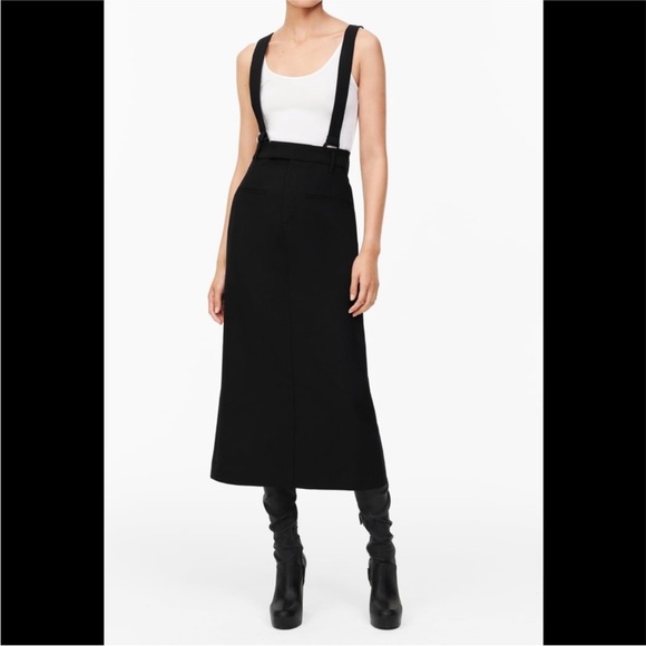 Zara | Skirts | Iso Zara Limited Edition Midi Skirt With Suspenders ...